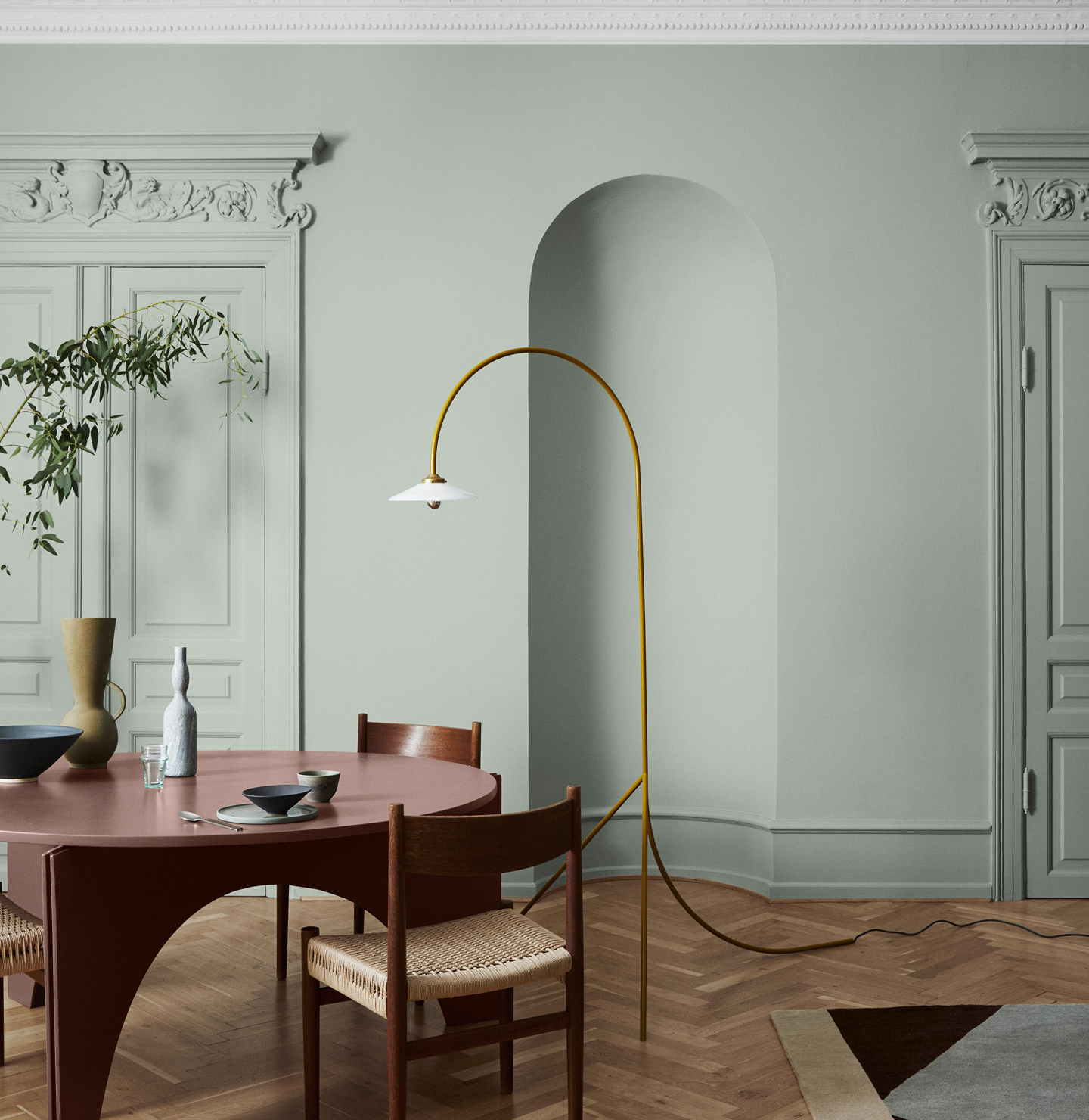 Beautiful green and red colours for your living room – Jotun 7637 ...