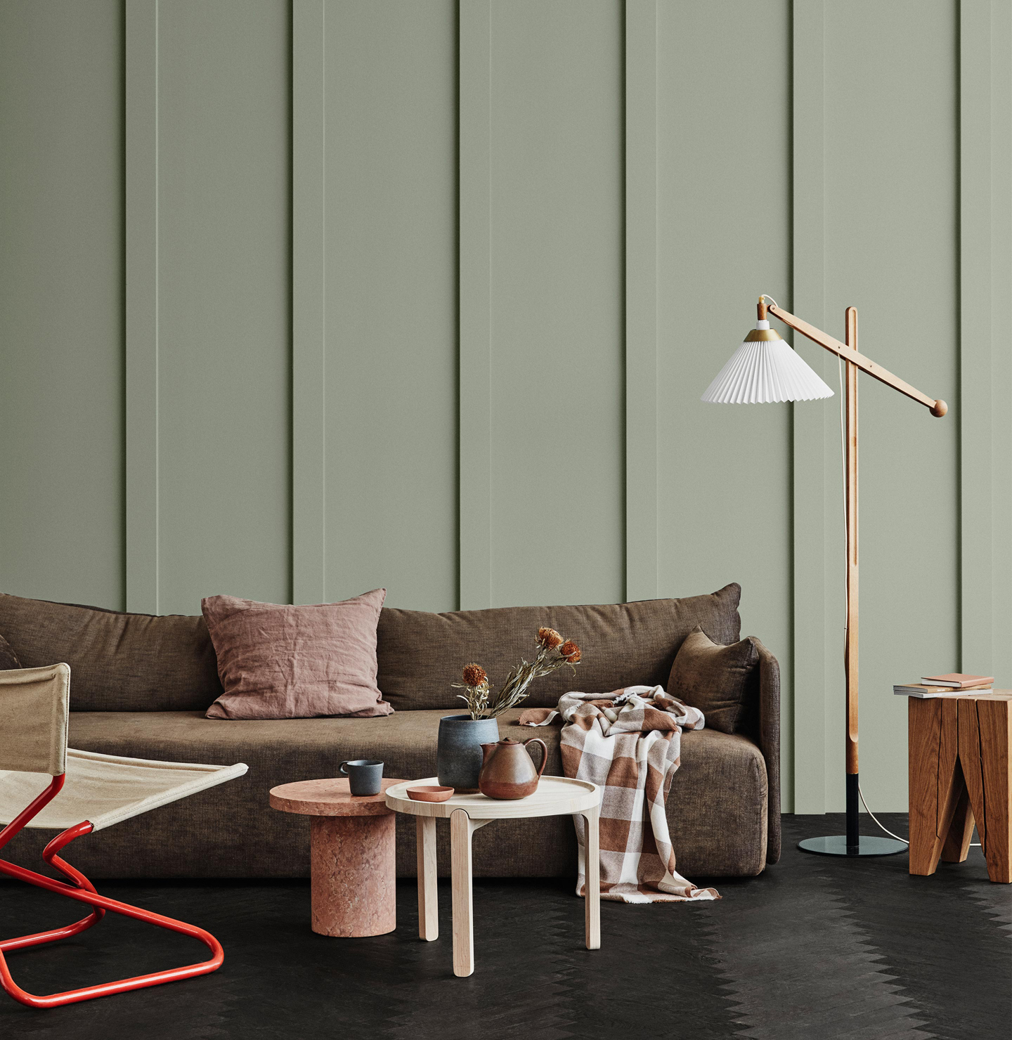 Vakker grønn farge til stue – Jotun 7628 Treasure