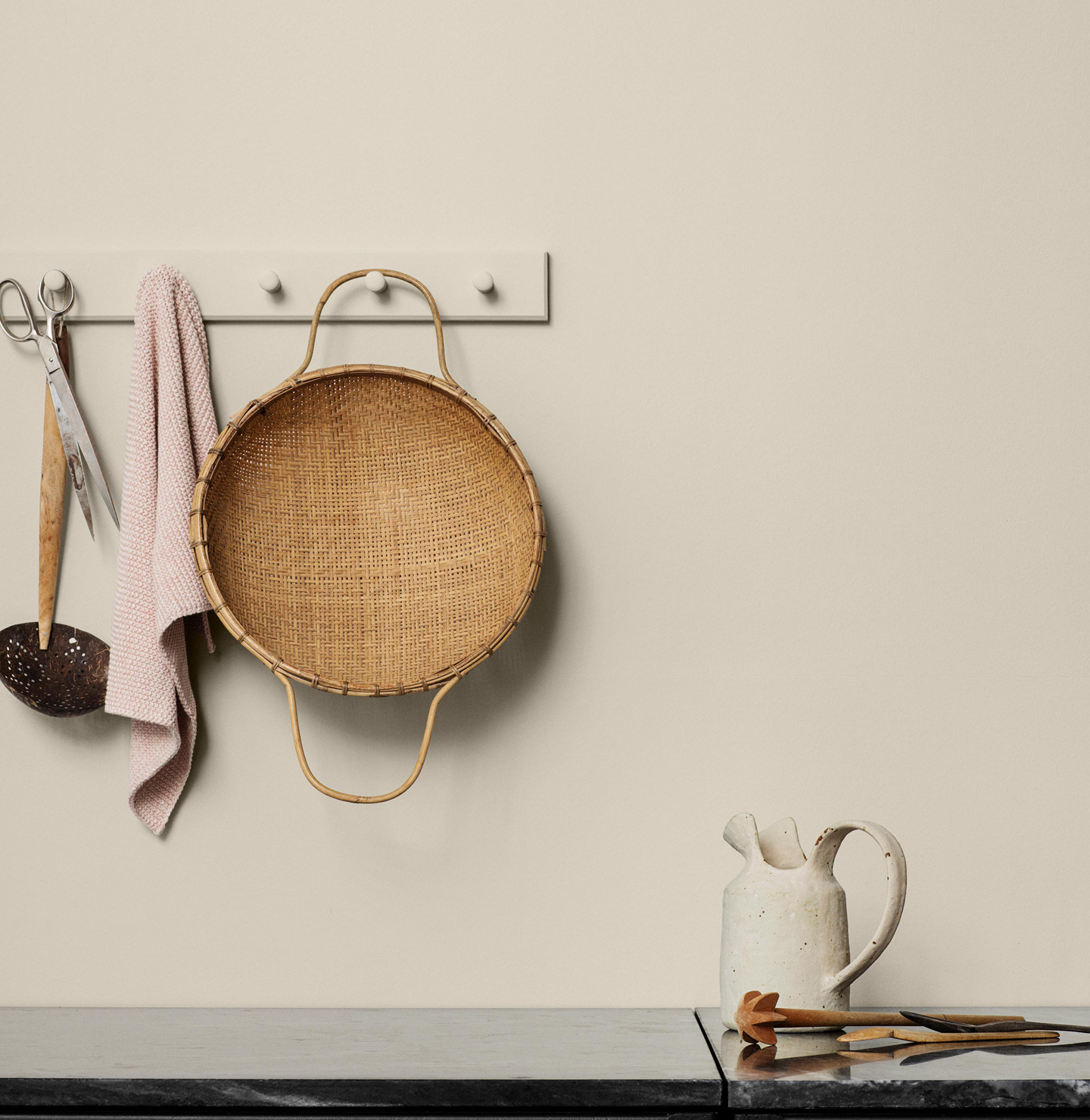 Vakker beige/brun farge til kjøkken – Jotun 10678 Space