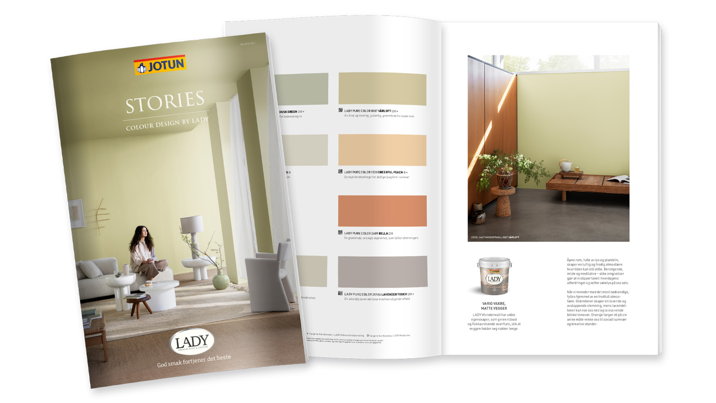 Nemt farvevalg med Jotuns farvekort | Jotun.dk Proff