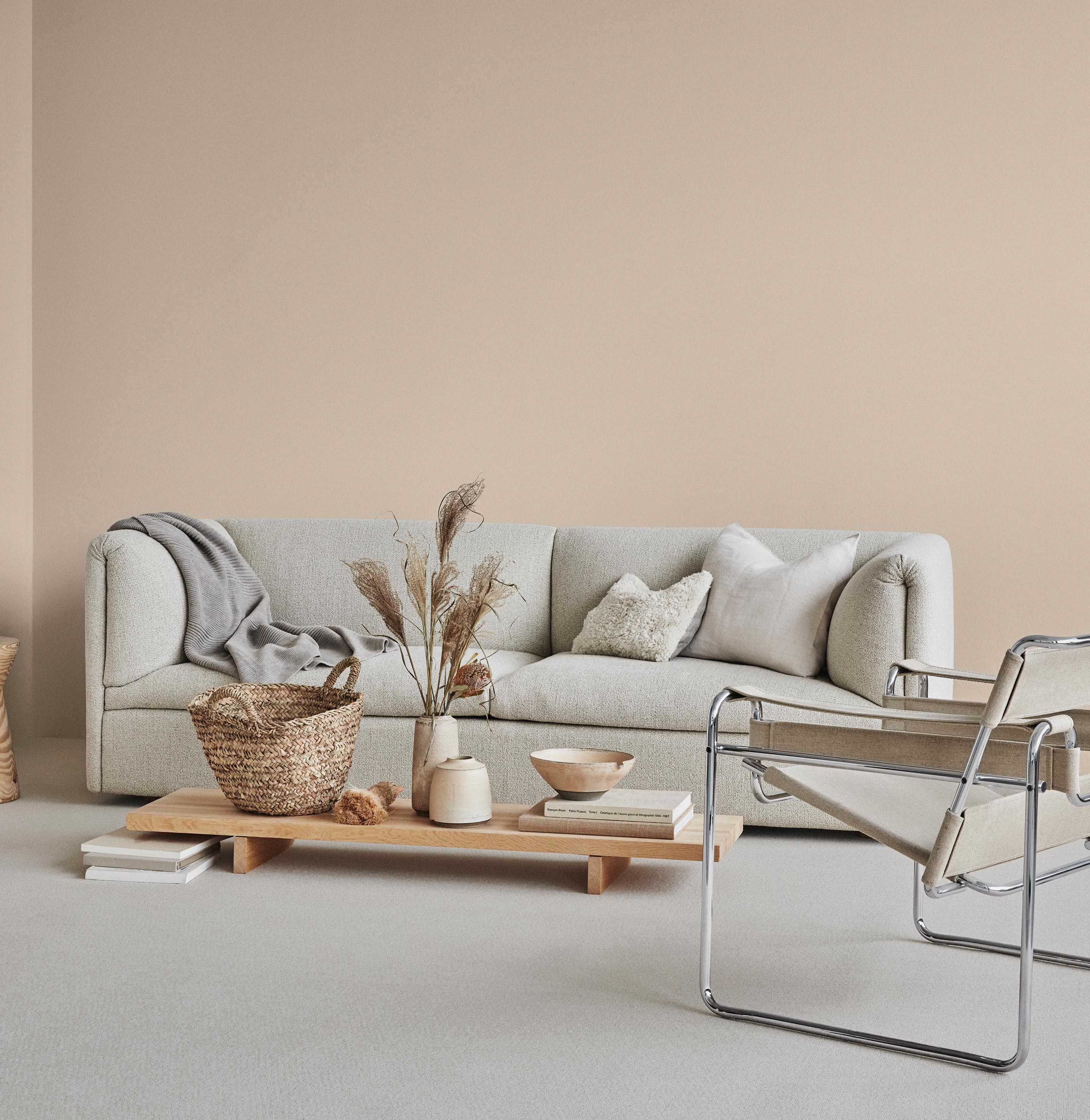 Smuk orange/fersken farve til din stue – Jotun 10290 Soft Touch