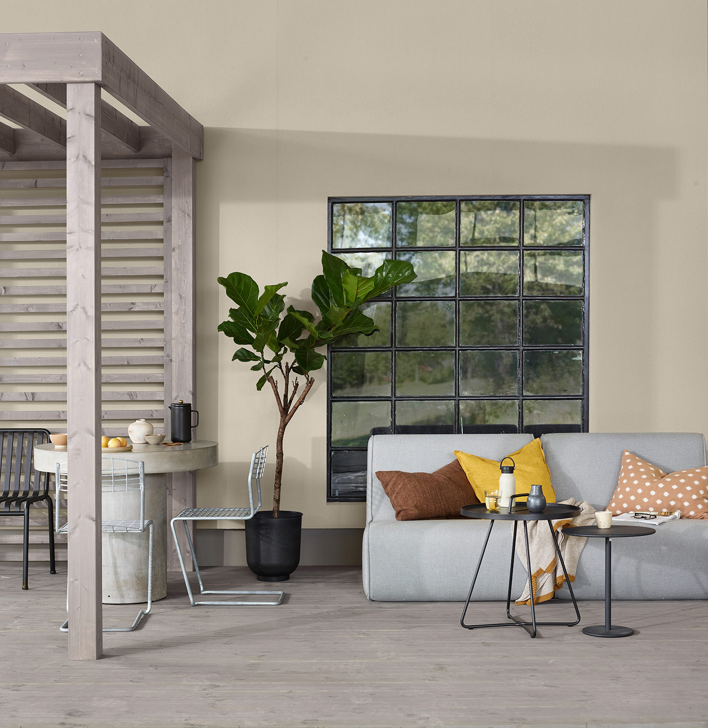 9938 DEMPET SORT - Farge til maling utendørs