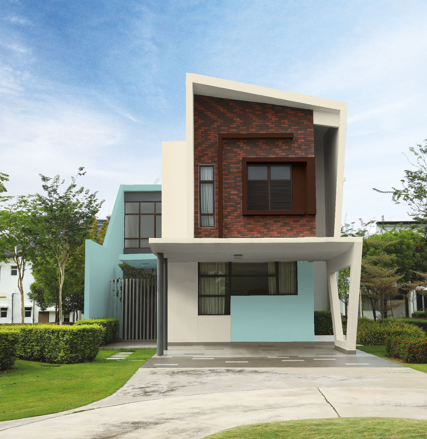 Jotun 1108 Lotus Root 5043 Pale Teal 2549 Roast Coffee | Exterior ...